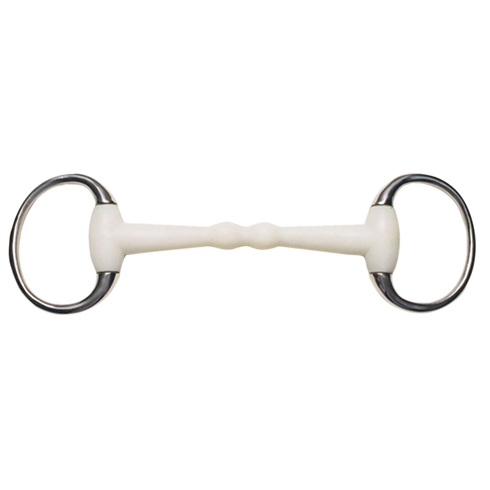 Flexi Mullen Mouth Eggbutt Snaffle Bit Ivory White 114 mm – horze